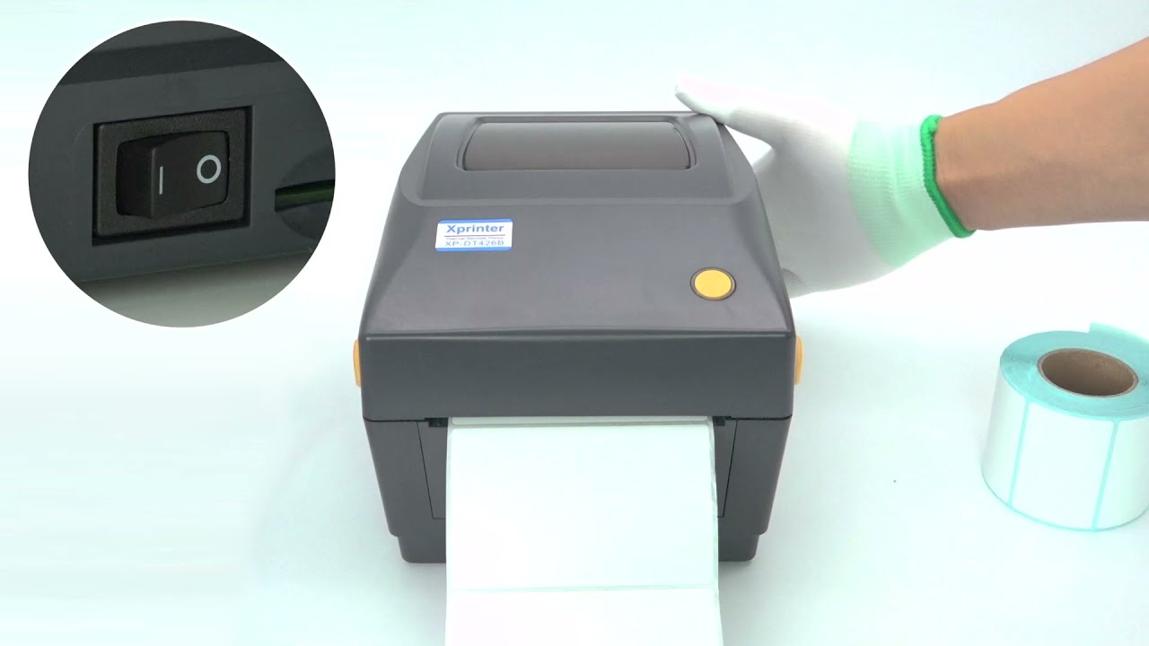 XP DT426B Xprinter classic 4inch direct thermal label printer - YouTube