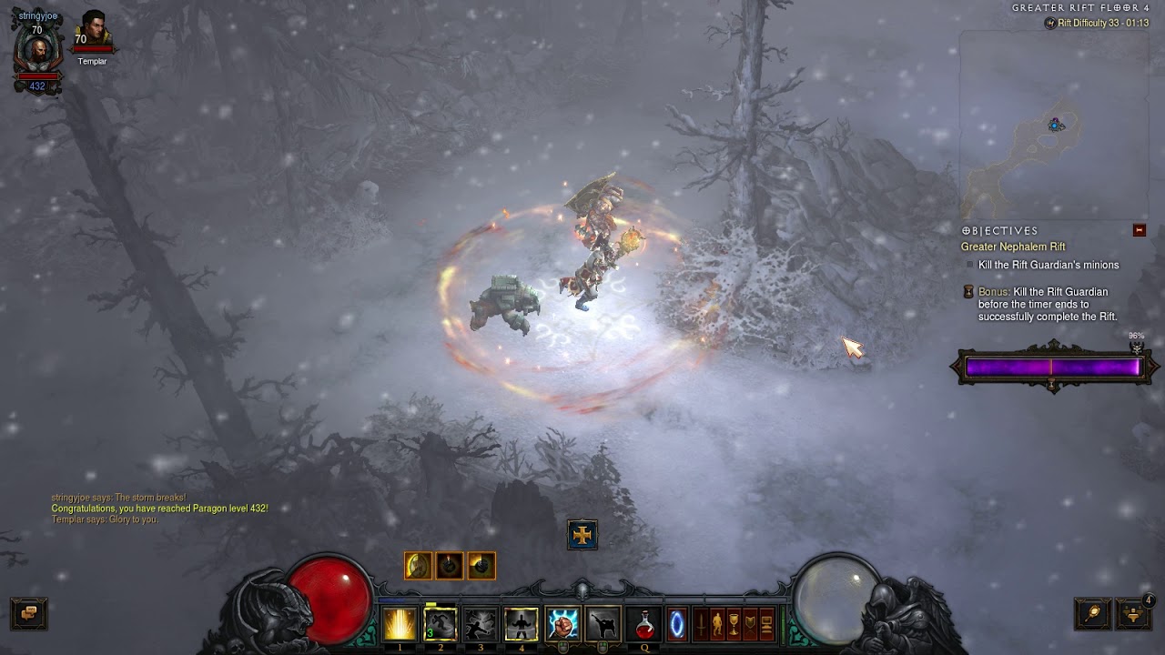 Diablo 3 - Greater Rift Difficulty 33 - Monk PoV - YouTube