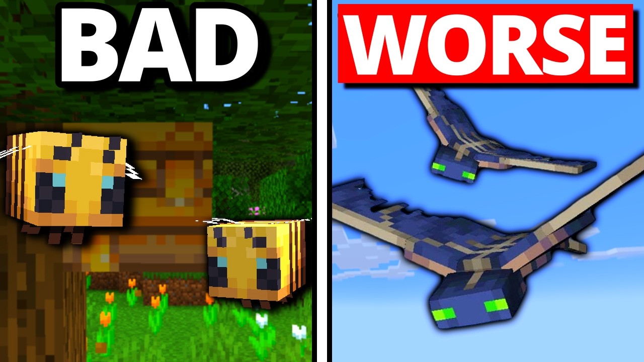 Ranking The WORST Minecraft Updates! - YouTube