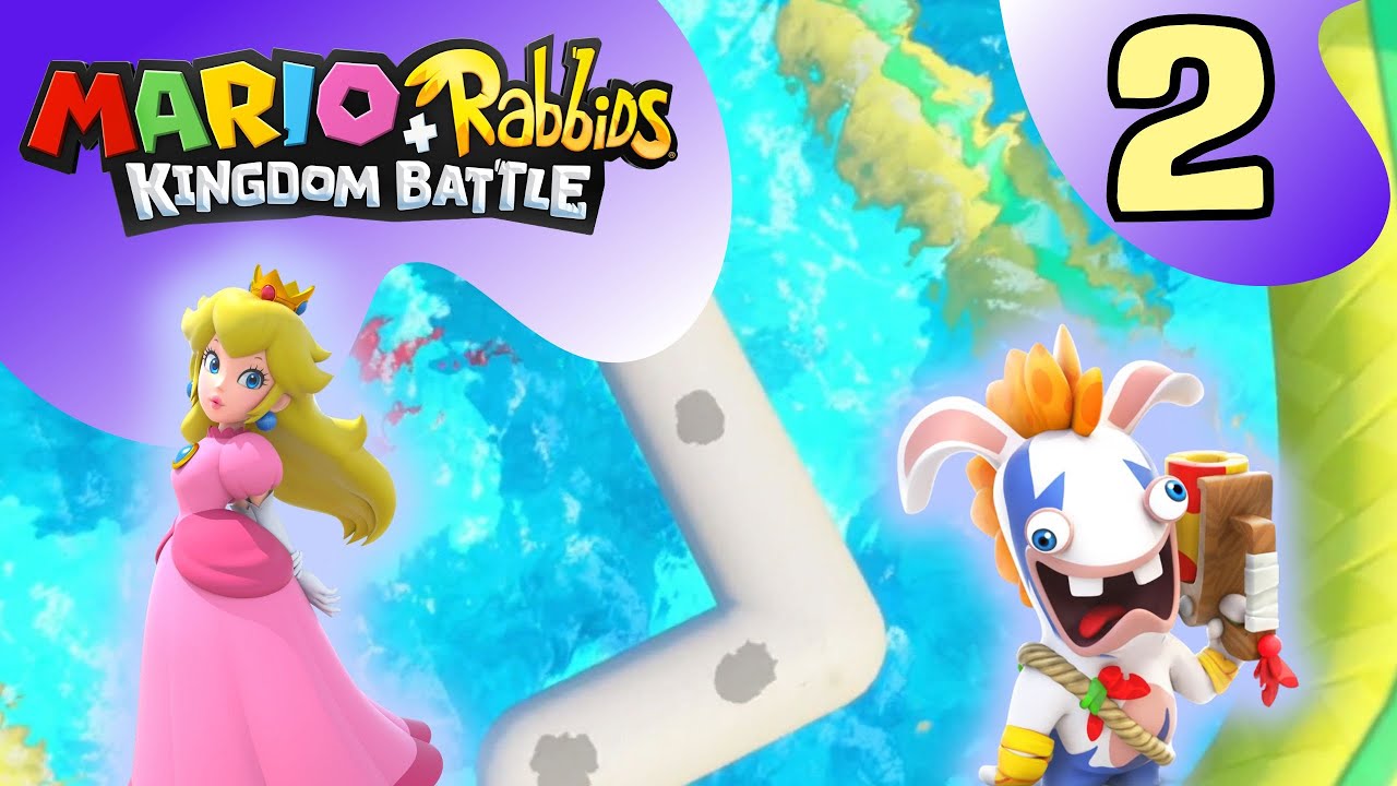 Mario and Rabbits Kingdom Battle Playthrough Part 2/Leveling up at ...
