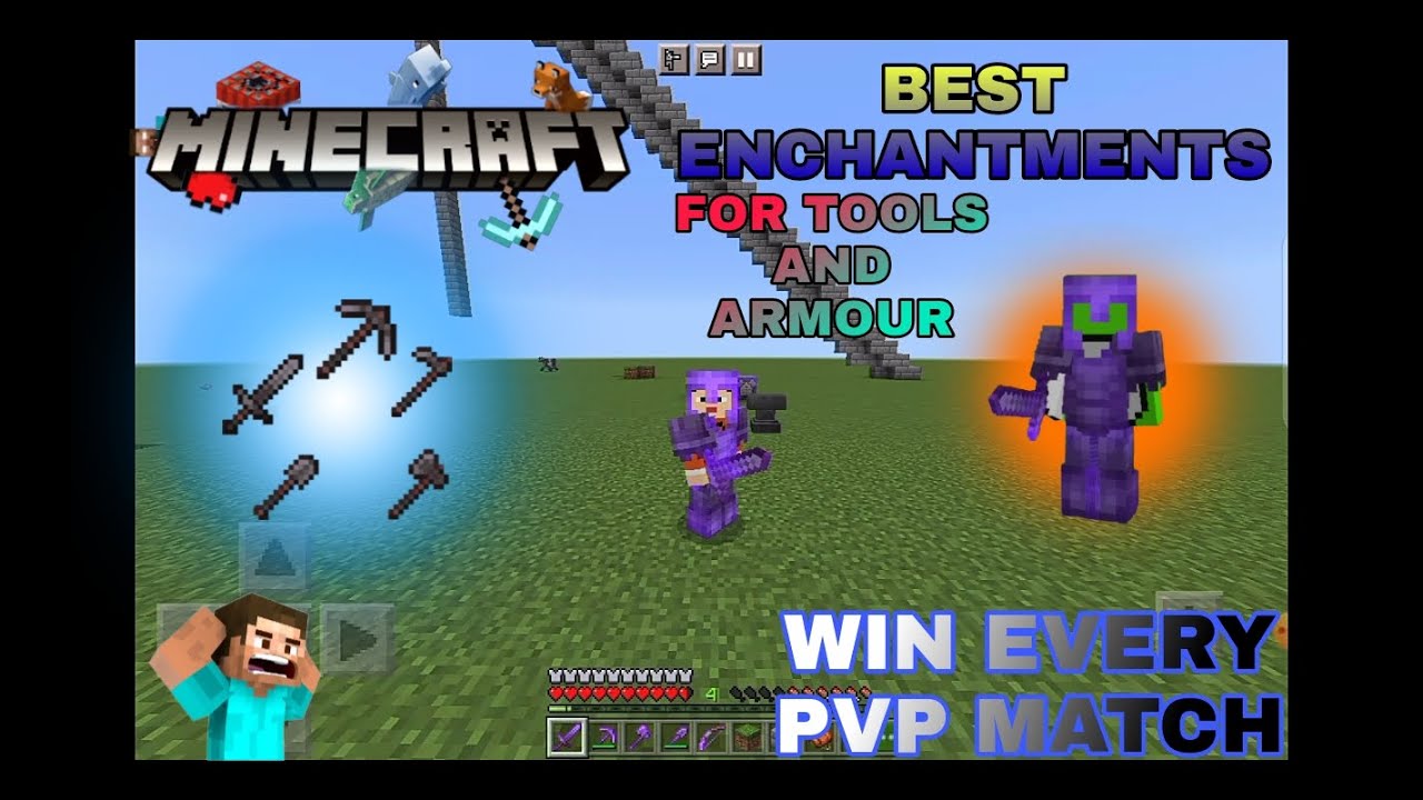 BEST ENCHANTMENTS FOR TOOLS AND ARMOUR | HOW TO MAKE GOD ARMOUR IN ...