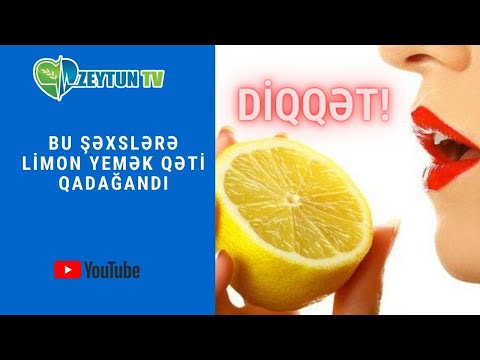 DİQQƏT! Bu şəxslərə limon yemək qəti qadağandı