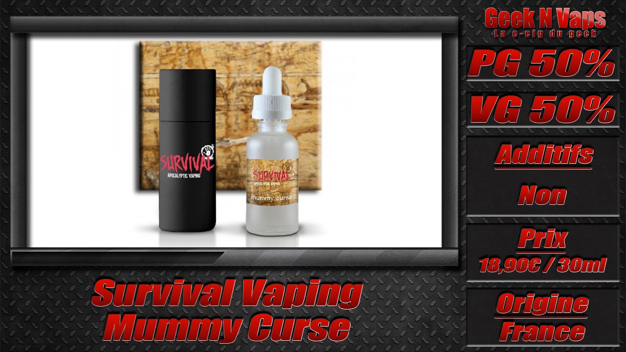 Review du Mummy Curse de Survival Vaping - YouTube