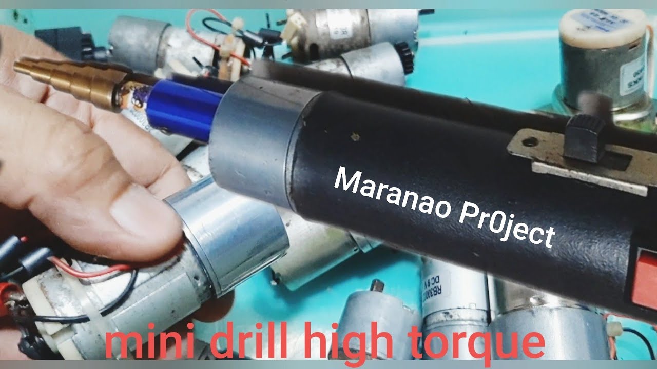 DIY Mini drill high torque motor gear box 12V. - YouTube