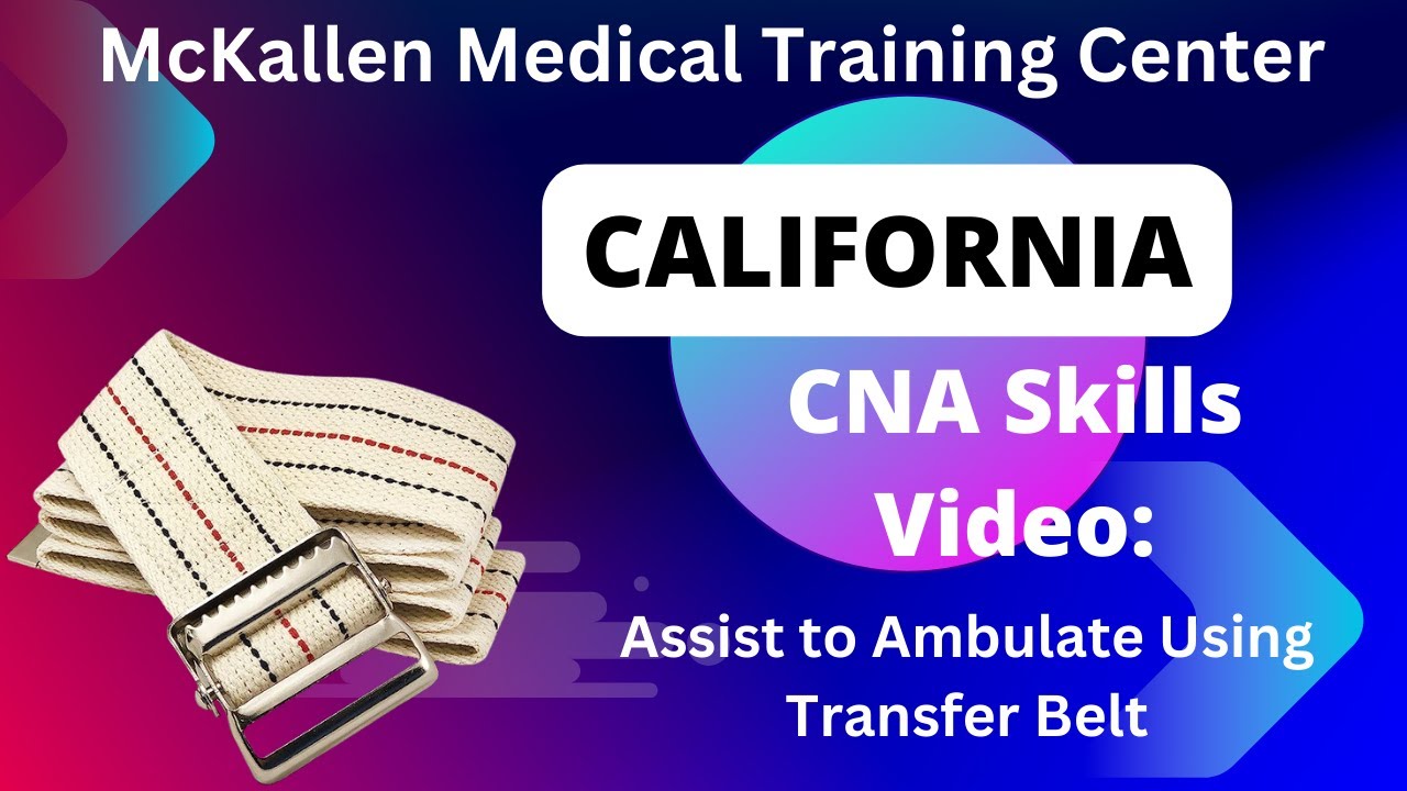 AMBULATE PATIENT WITH GAIT BELT - YouTube