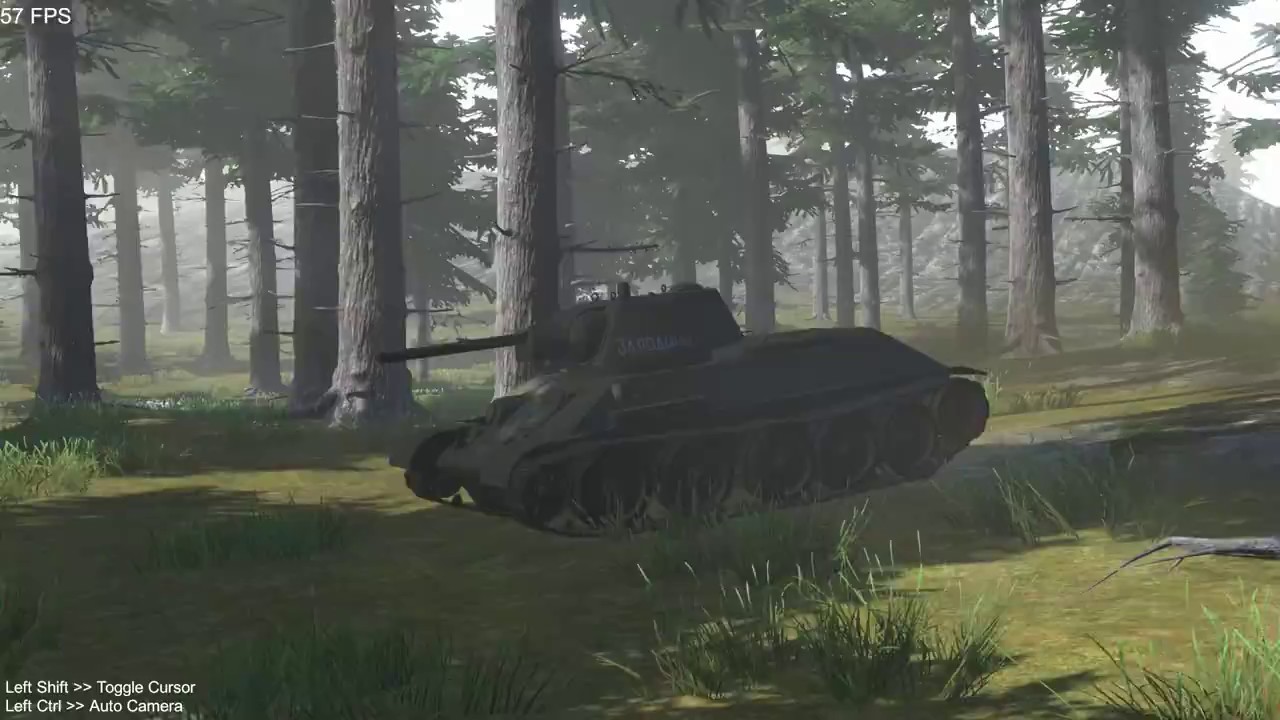 Tank in the forest [Unity] - YouTube