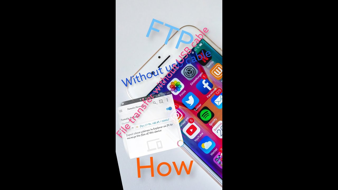 How to access file from phone wirelessly on pc - YouTube