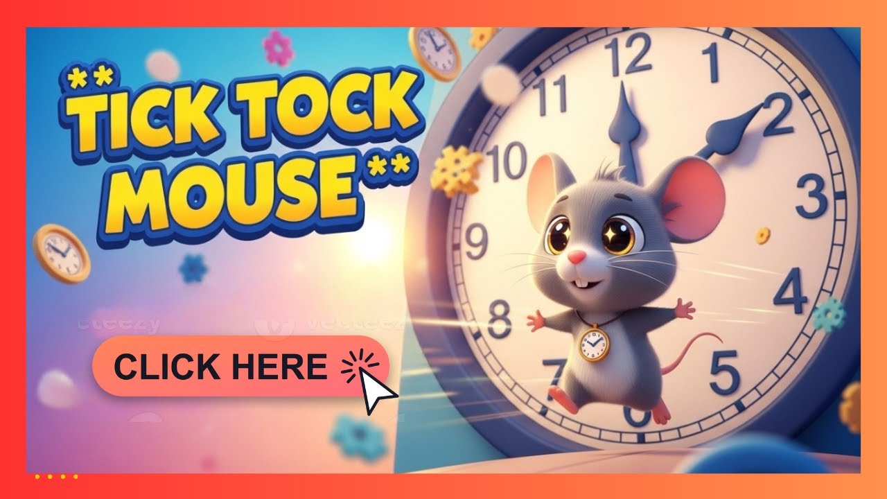 Tick Tock Mouse Around the Clock 🐭🕒 | Fun Kids’ Music – Learn Time ...