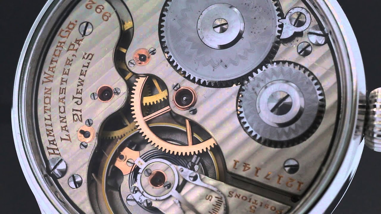 Hamilton 992 watch movement working - YouTube