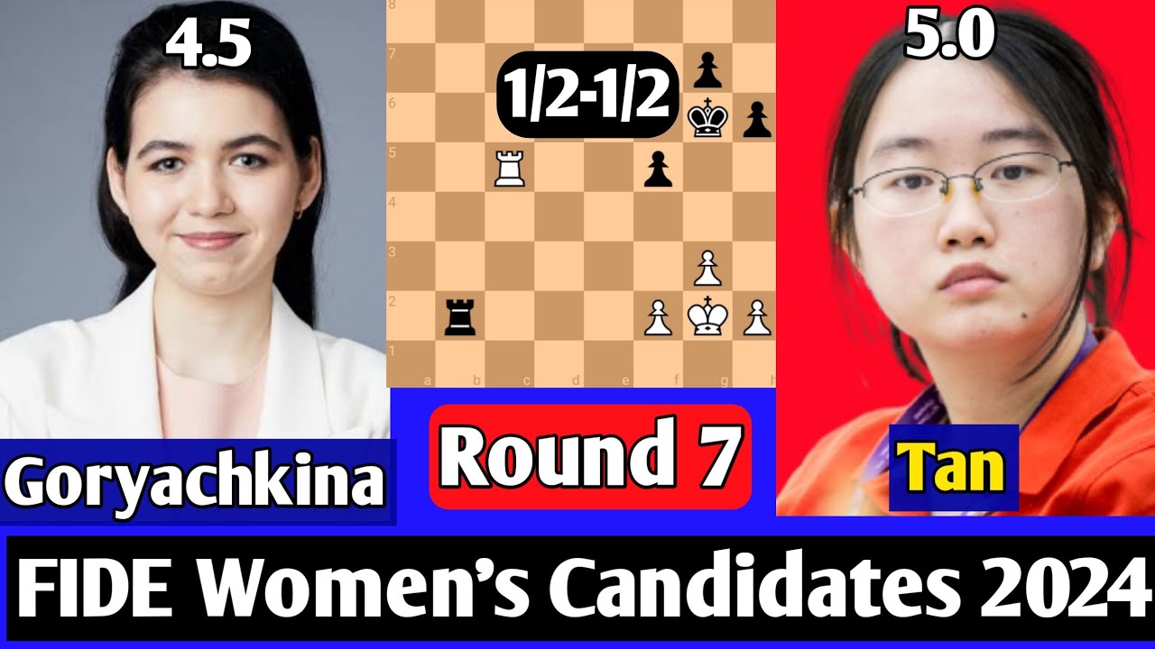 Round 7 || Goryachkina vs Tan || FIDE Women's Candidates, 2024 #chess ...