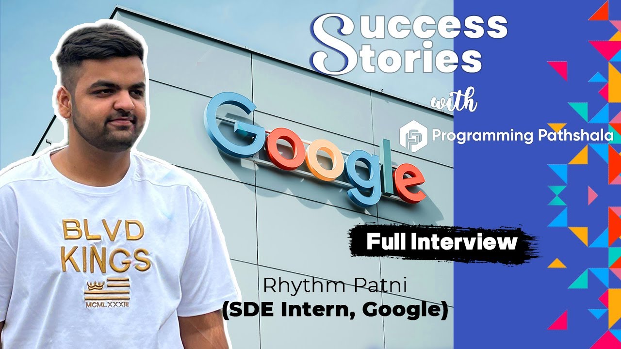 How he Cracked SDE Internship at 𝐆𝐎𝐎𝐆𝐋𝐄? | Full Interview - YouTube