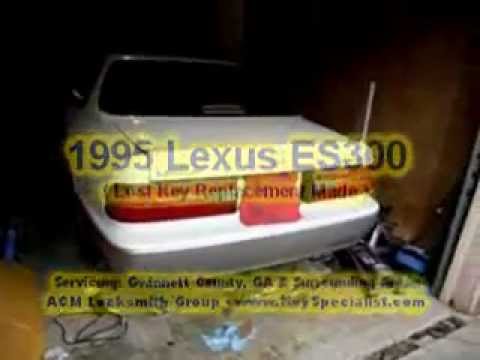 Atlanta GA: 1995 Lexus ES300 - Lost Keys Replacement Made! - YouTube