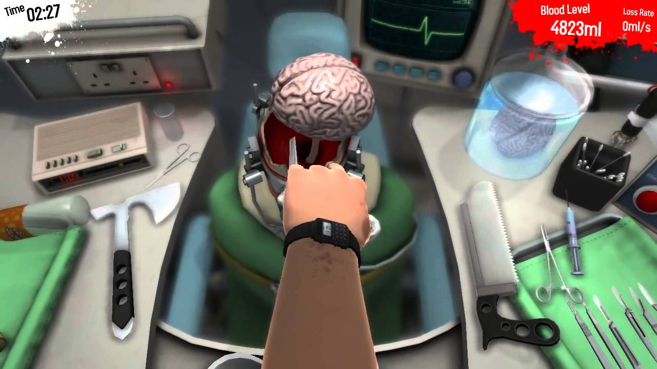 Surgeon Simulator 2013 Brain Transplant A Rank - YouTube