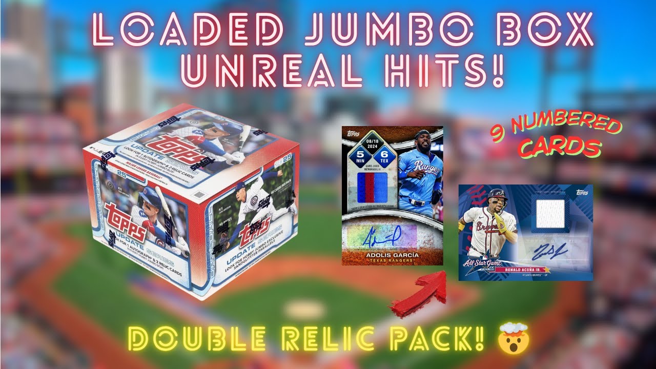 🔥2025 Topps Update Jumbo Box INSANE Break! 5 Hits, Low #’d Cards & Huge ...