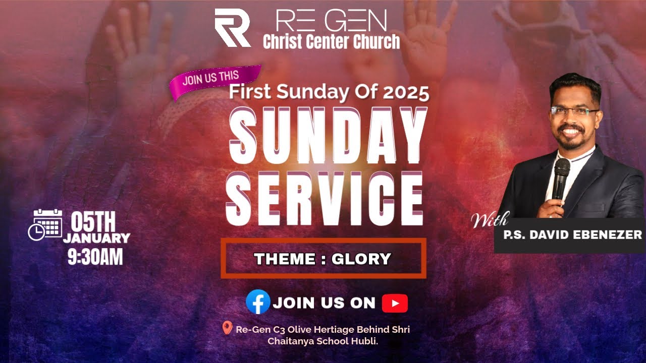 FIRST SUNDAY OF 2025 LIVE || THEME "GLORY" || REGEN MINISTRIES CHRIST ...