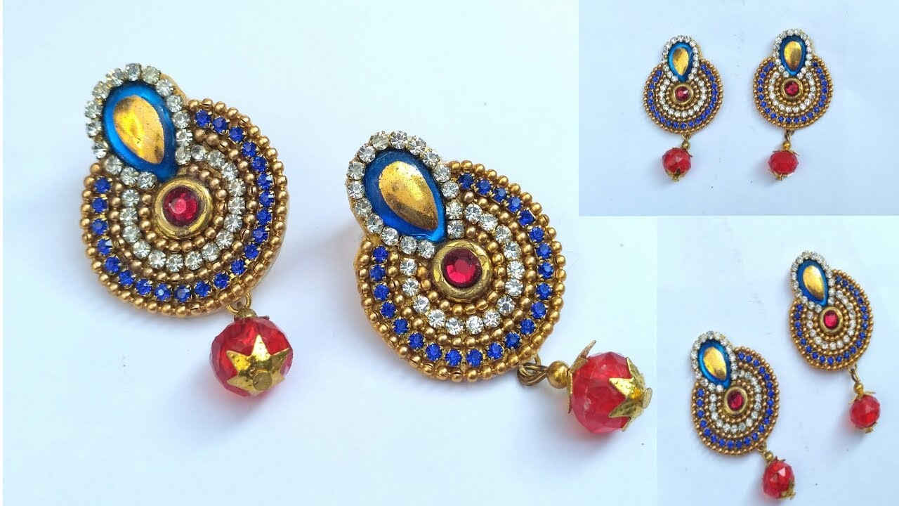 How To Make Designer Earrings How To Make Paper Earrings At Home Chandbali Earrings Making how-to-make-designer-earrings-how-to-make-paper-earrings-at-home-chandbali-earrings-making
