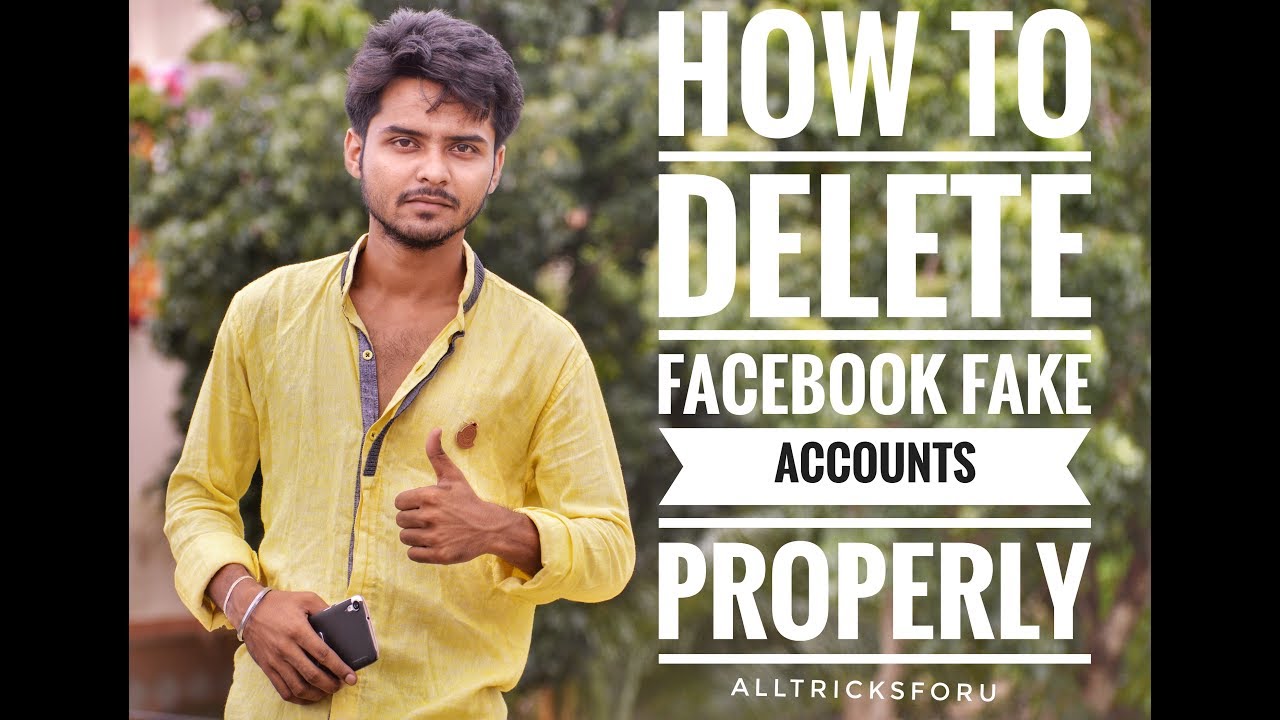 How to Delete Facebook Fake Accounts Properly || Within 1 day || Must ...