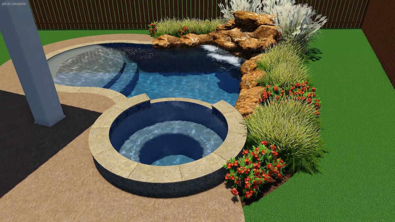 Frazer Pool Design by Backyard Amenities - YouTube