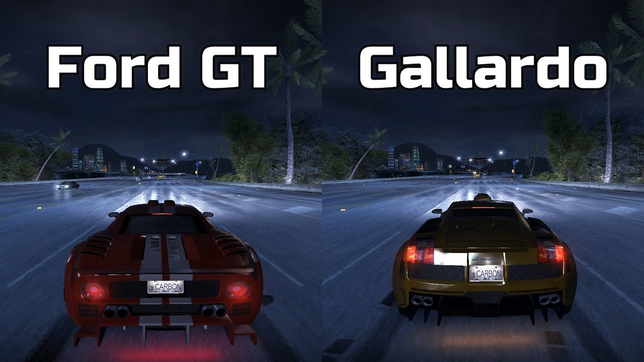 Ford GT vs Lamborghini Gallardo - Need for Speed Carbon (Drag Race ...