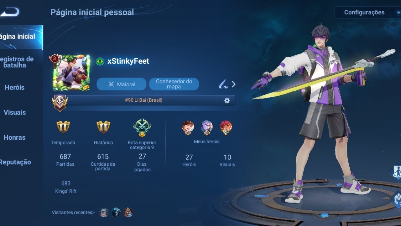 Honor of Kings - Top BR Li Bai hok - YouTube