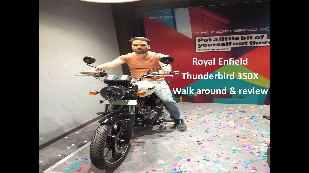 RE Thunderbird 350X, walk around it. - YouTube