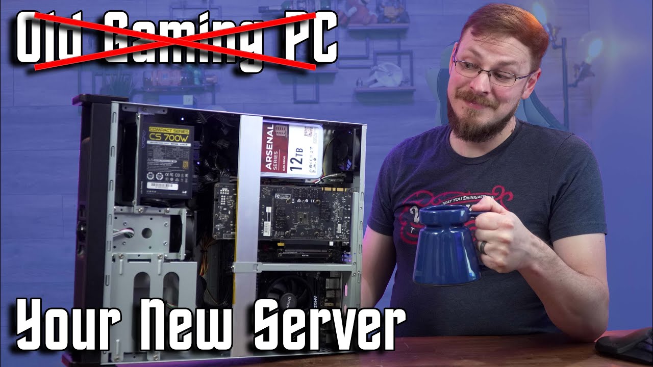 Build a Server From Old Gaming Parts - YouTube