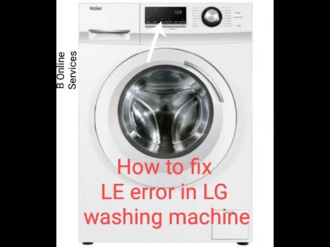 LE error in LG washing machine repair trailer - YouTube