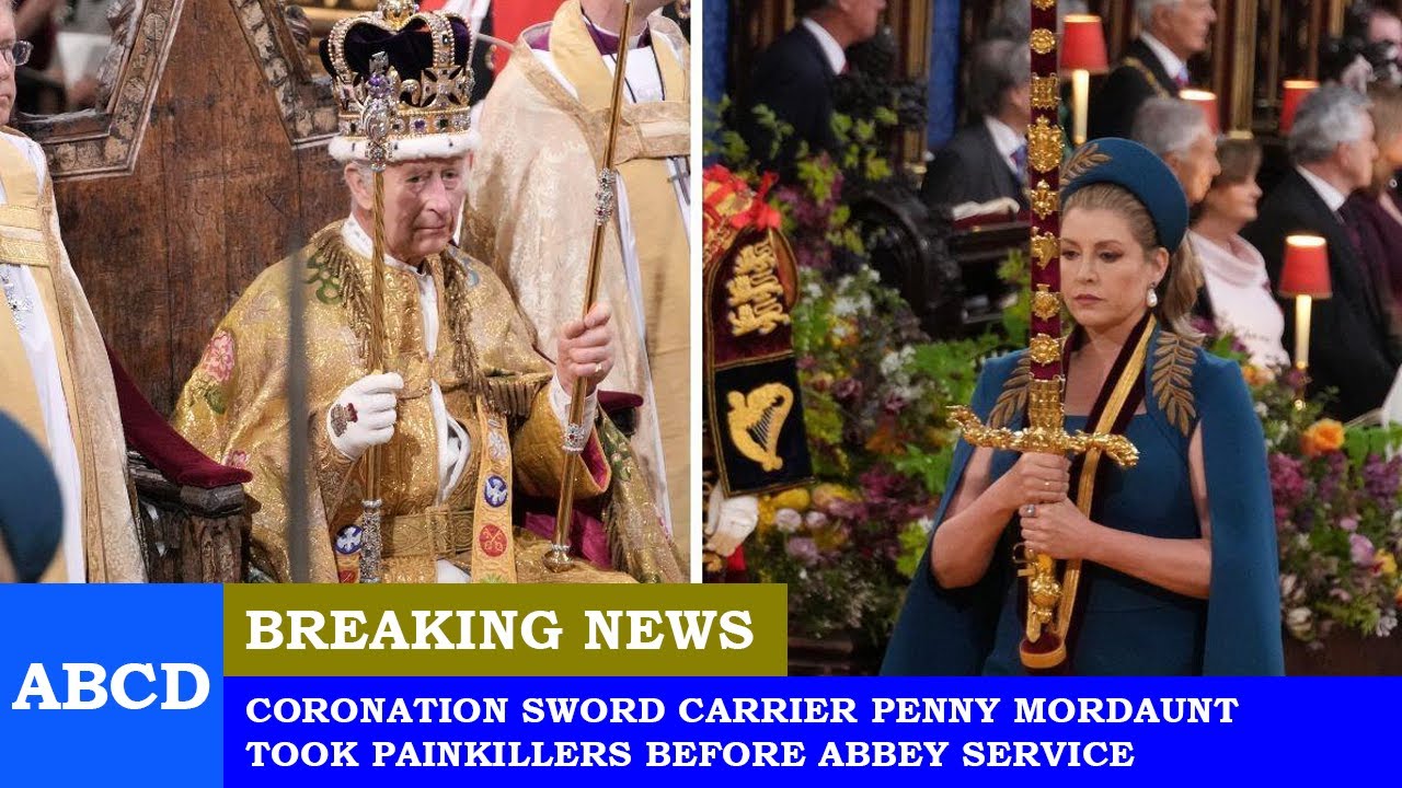 Coronation sword carrier Penny Mordaunt took painkillers before Abbey ...