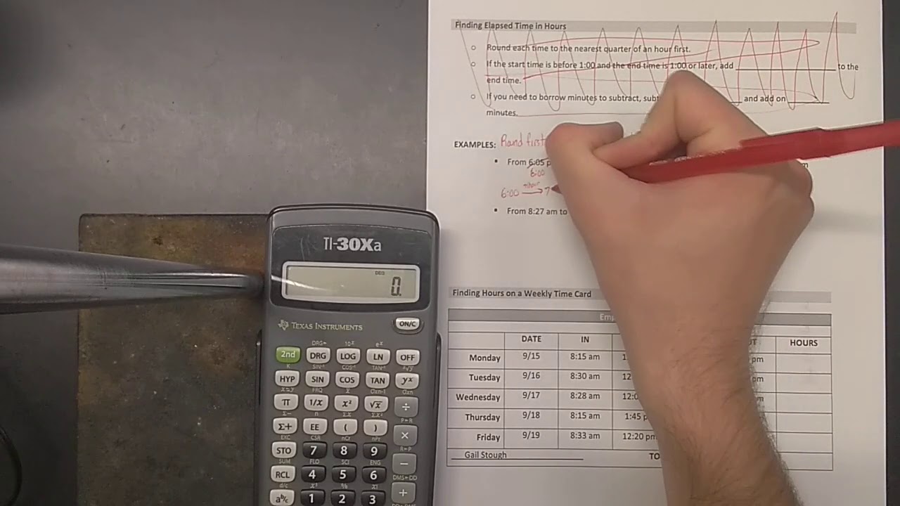 Consumer Math Gross Pay Unit: Time Cards #1 - YouTube