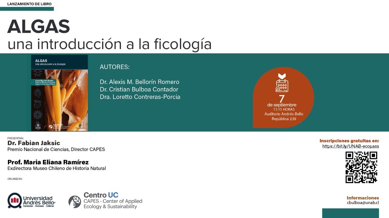 Lanzamiento del libro "Algas. Una introducción a la ficología" - YouTube