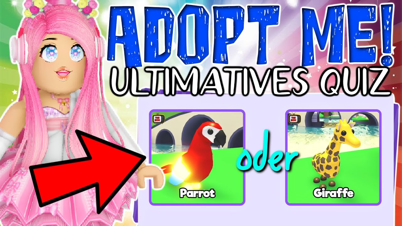 Das ULTIMATIVE Adopt Me! QUIZ 🤩 bist *du* ein LEGENDARY FAN ? Roblox ...