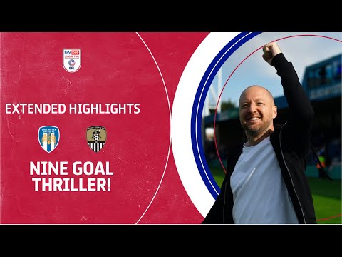 NINE GOAL THRILLER! | Colchester United v Notts County extended ...