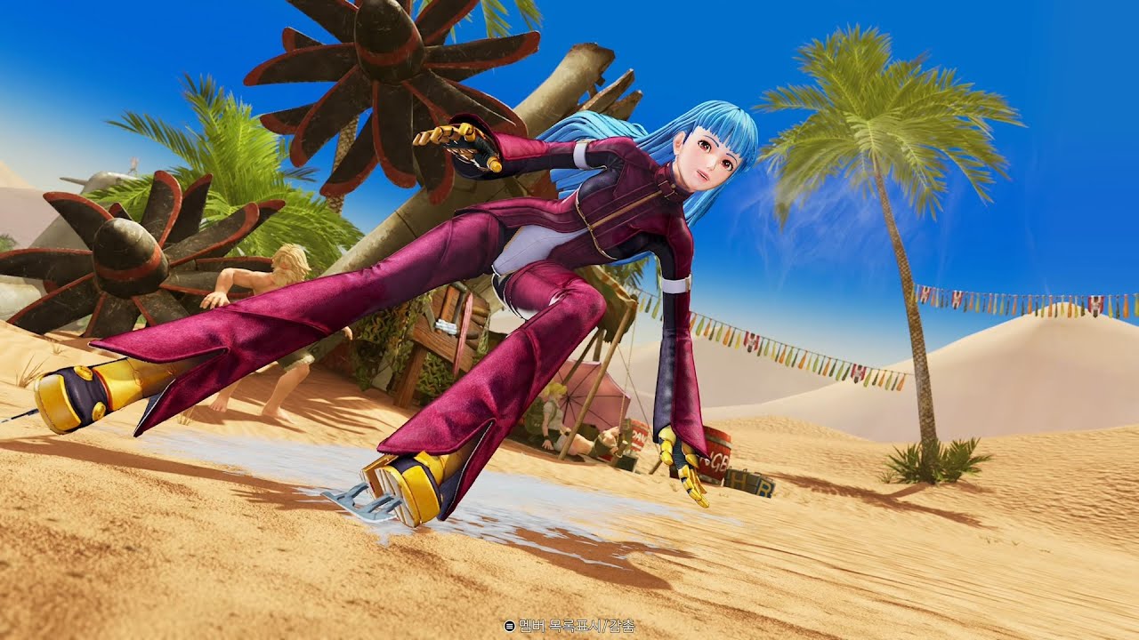 THE KING OF FIGHTERS XV match - Kula, B.Jenet, Blue Mary vs. Joe, Terry ...