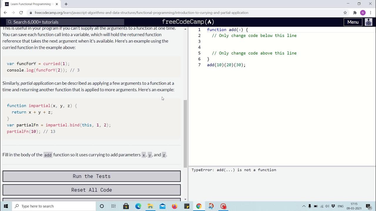 Tutorial 24 Introduction To Currying And Partial Application