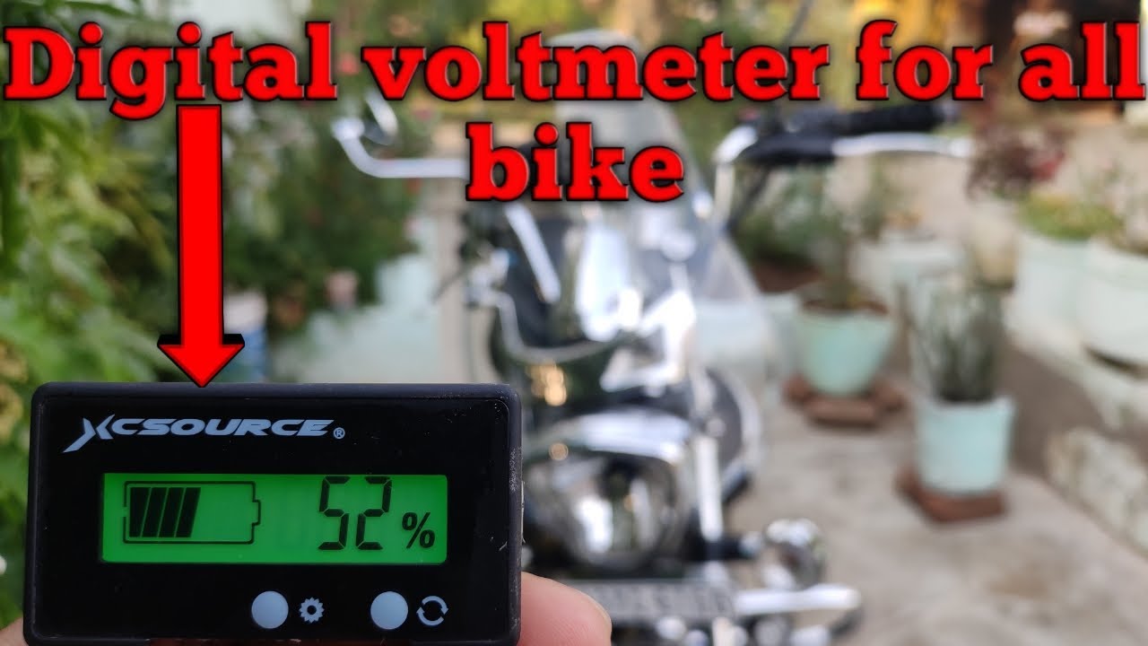 Voltmeter for bikes and scooty, battery capacity indicator# ...