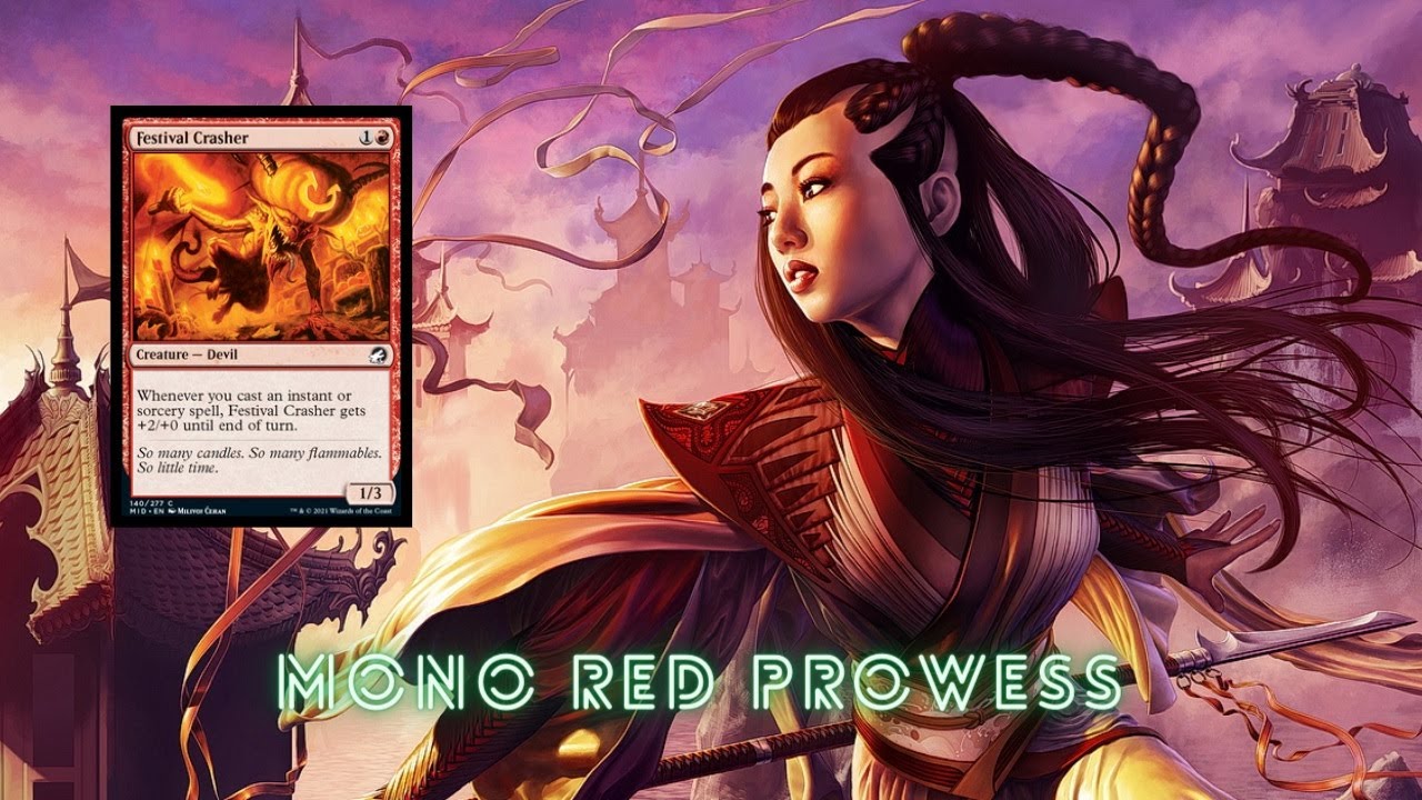 MTGA STANDARD｜MONO RED PROWESS - YouTube