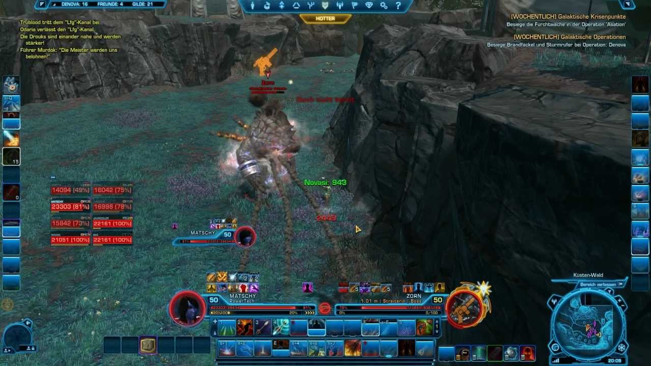 SWtoR Denova nightmare Timerun Zorn und Toth Kill (Powertech Tank ...