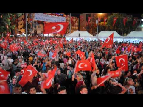 15 Temmuz'un Yıldönümünde Denizli Demokrasi nöbetinde- Denizli Haber - HABERDENİZLİ.COM