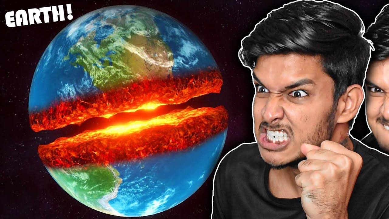 I Cut Earth In Half | Solar Smash 😭 - YouTube