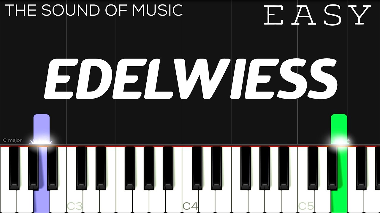 Edelweiss from “The Sound Of Music” | EASY Piano Tutorial - YouTube