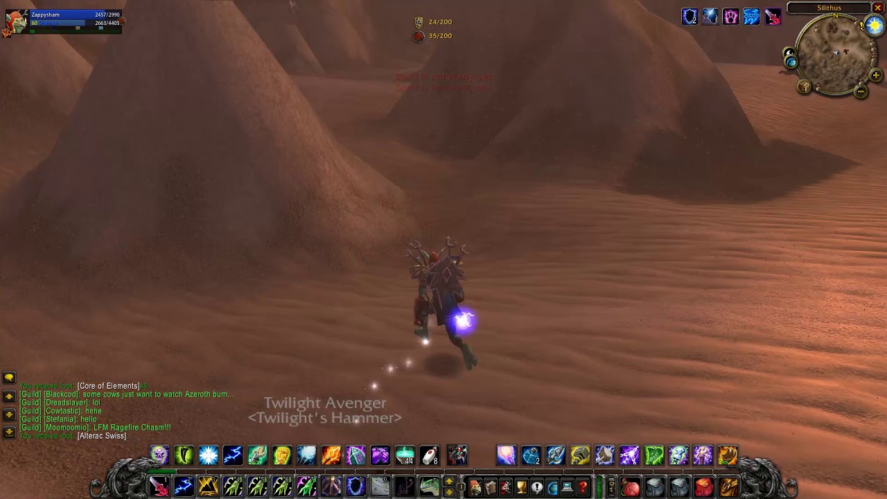 WoW Vanilla Silithus Cenarion Circle rep grind on Twilight cultists ...