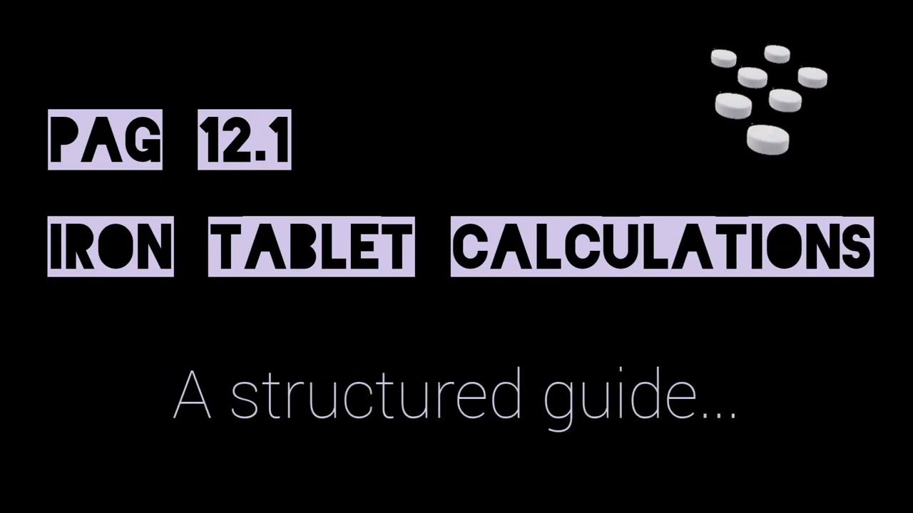 PAG 12.1 Calculation Help - YouTube
