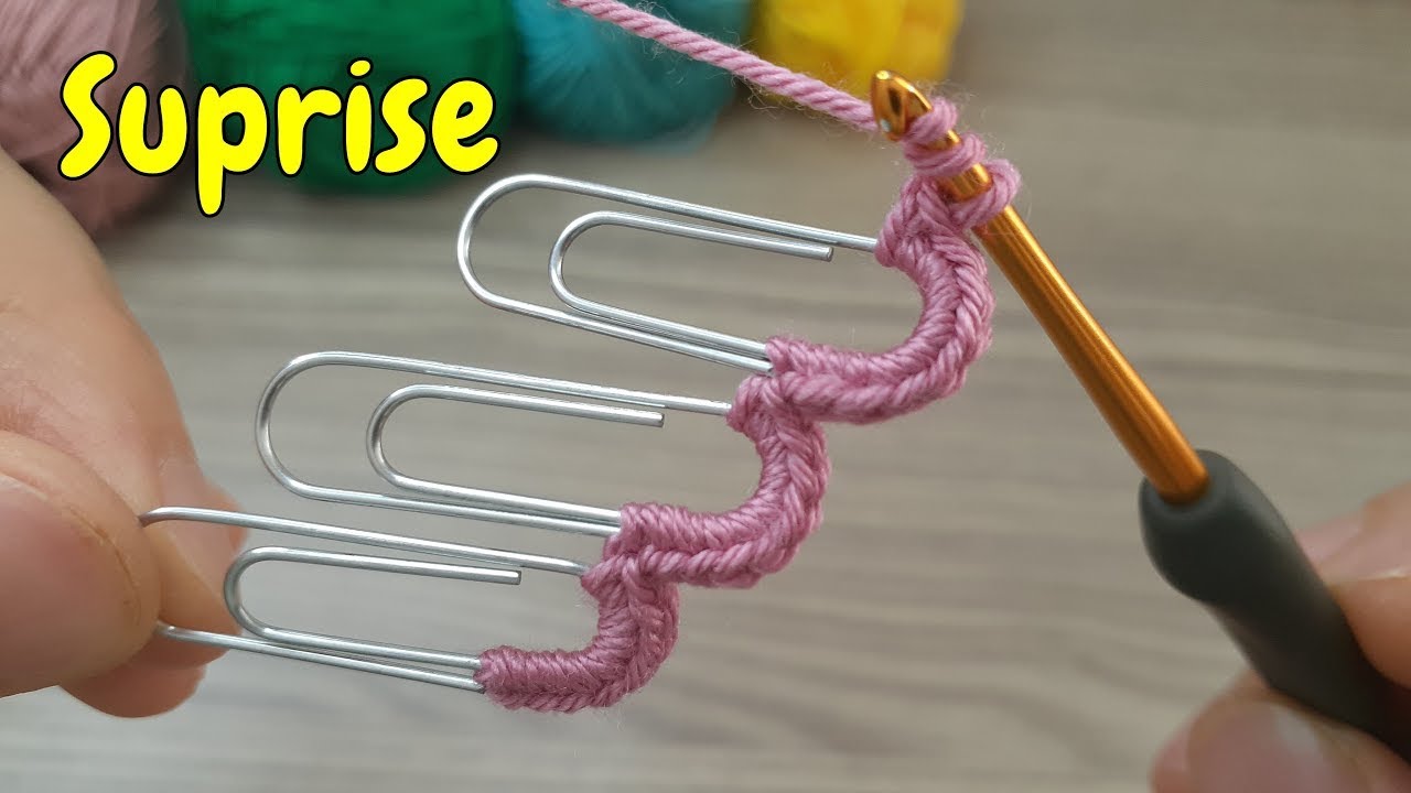 Super Easy Crochet with a Paperclip 📎📎📎 | Amazing Crochet Pattern - YouTube