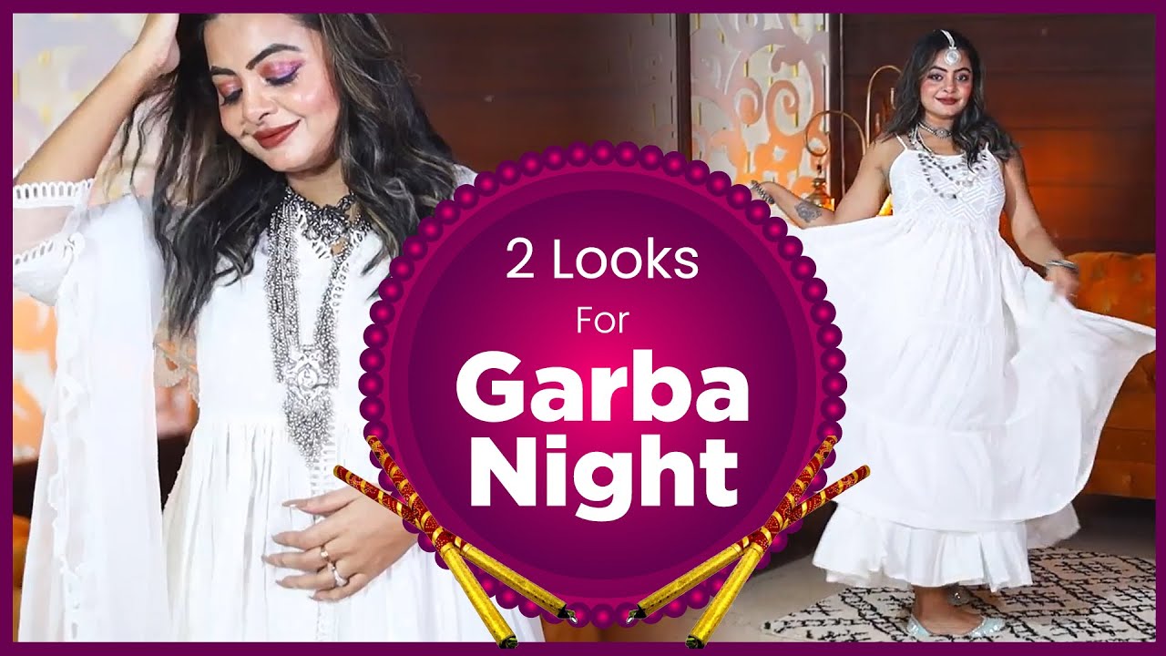 2 Best Outfits For Garba Night | Navratri Look | Shivali Oswal - YouTube