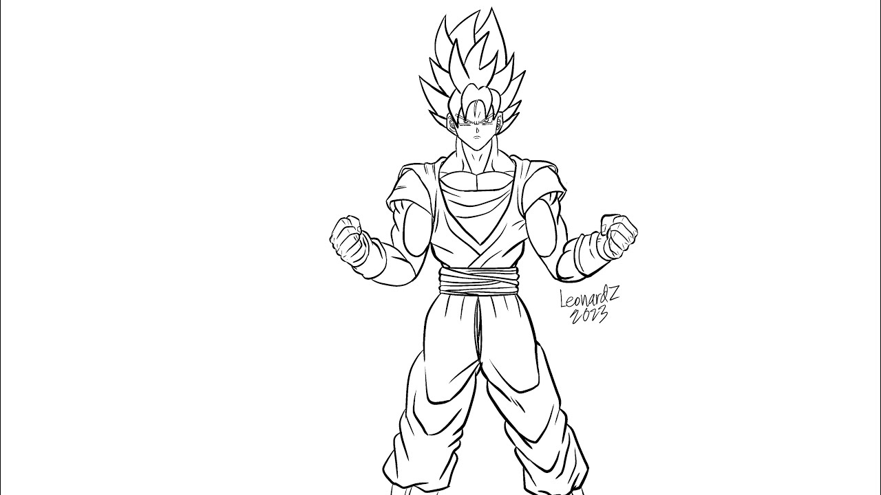 DRAGON BALL Z Super Saiyan Goku DRAFT #dragonball #dragonballz # ...