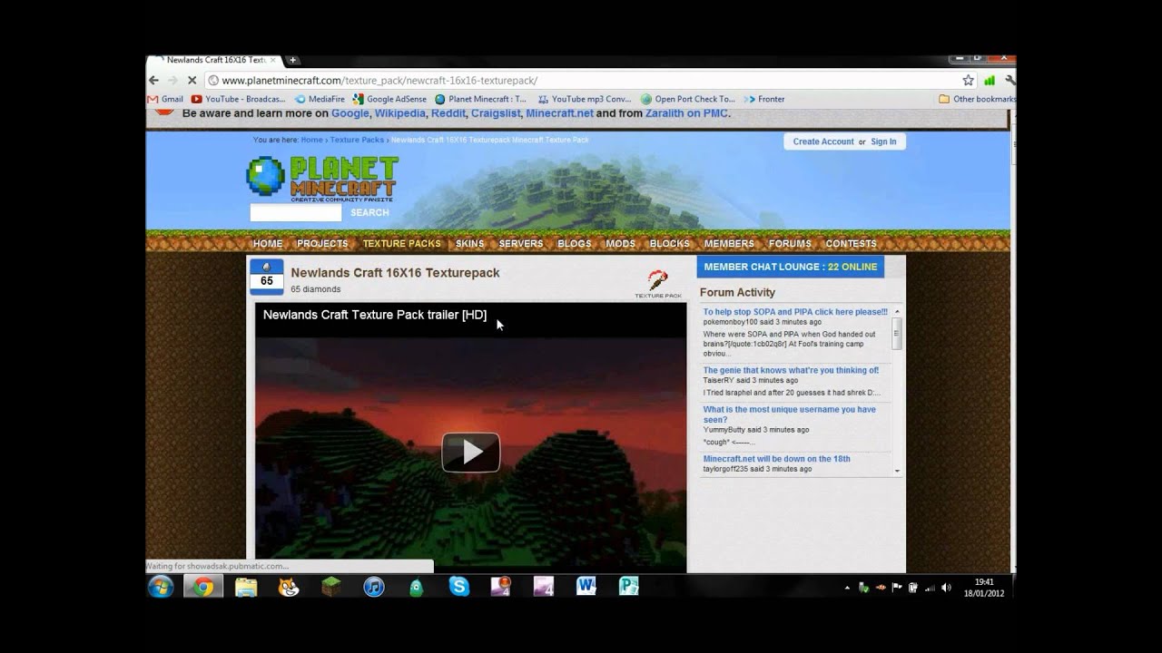 How To Change Your Minecraft Texture Pack (HD) - YouTube
