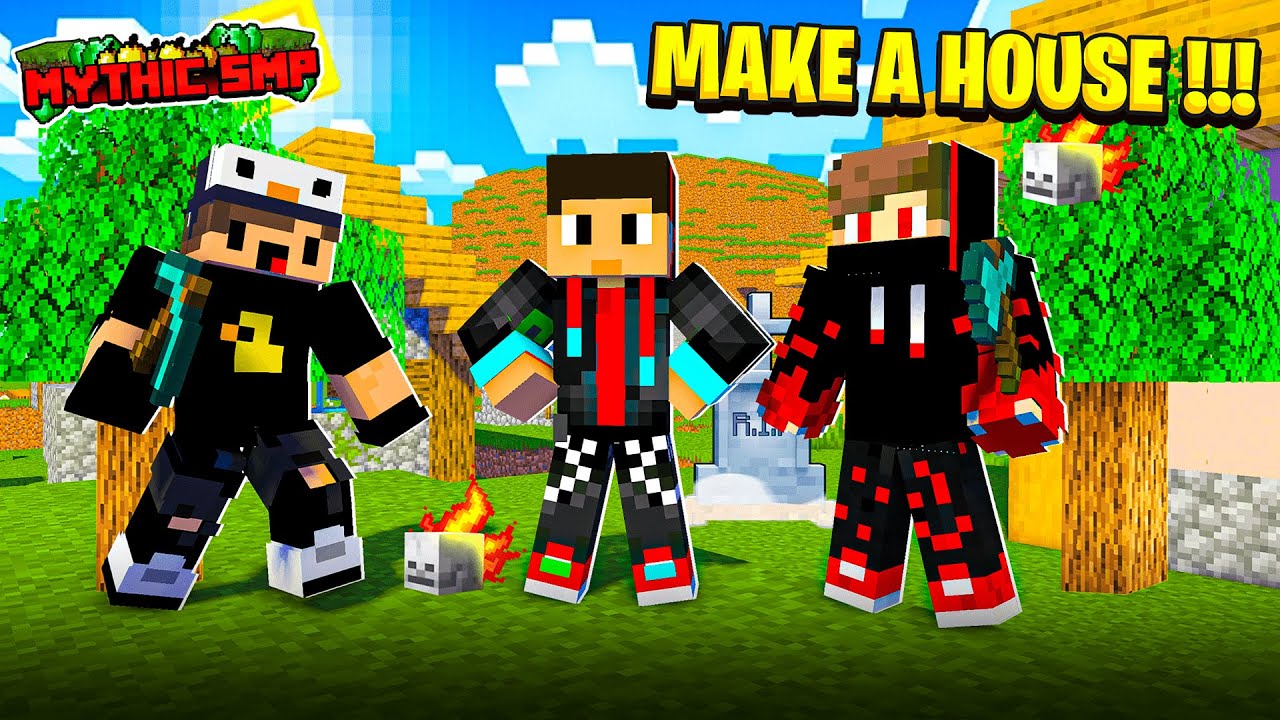 DAY 1 in mythic smp |24x7 server | java and pe 😁 - YouTube