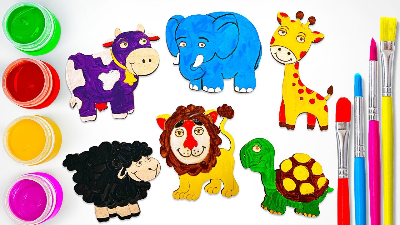 LIVE: Let's Color Animals & Learn Fun Facts About Them! 🦁🦒 - YouTube
