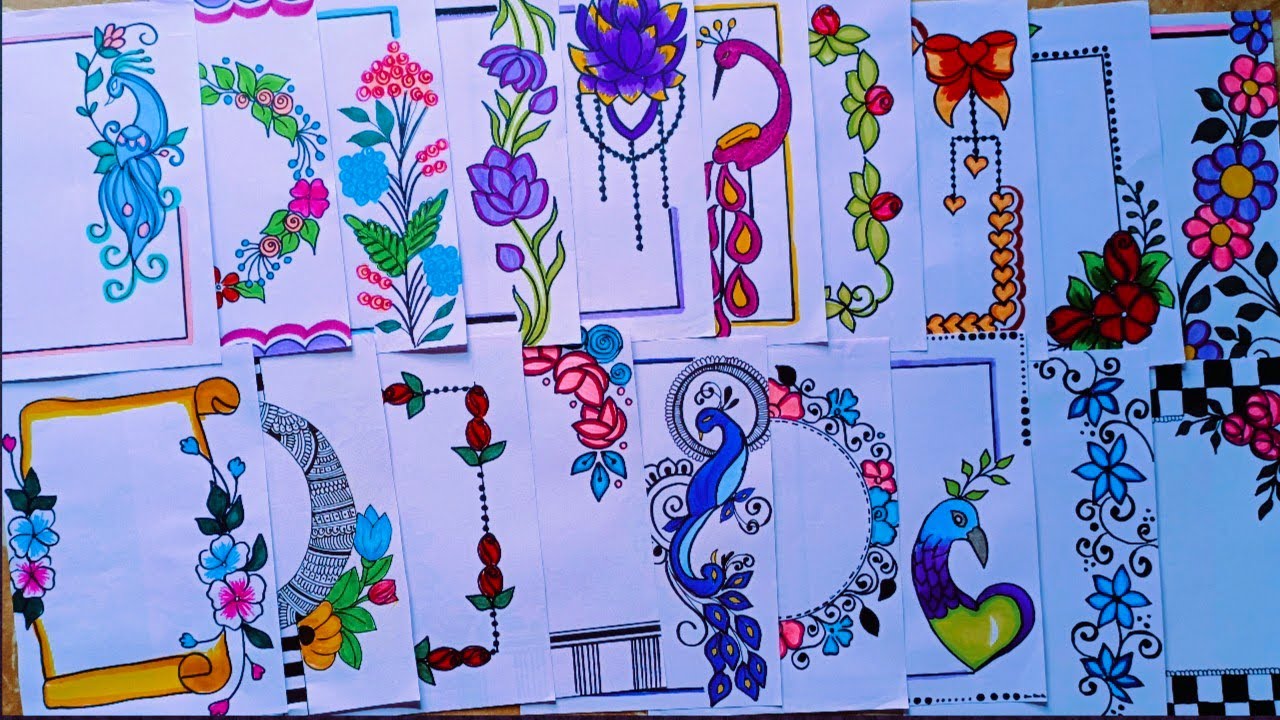 TRENDING BORDER DESIGNS /PROJECT WORK DESIGNS/DESIGN FOR PROJECT WORK ...