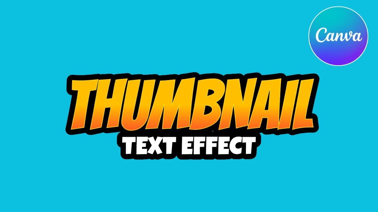 Canva Tutorial | Easy Thumbnail Text Editing Trick - YouTube